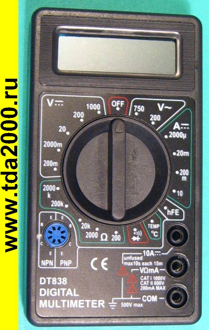 мультиметр Мультиметр DT838 (с датчиком температуры)